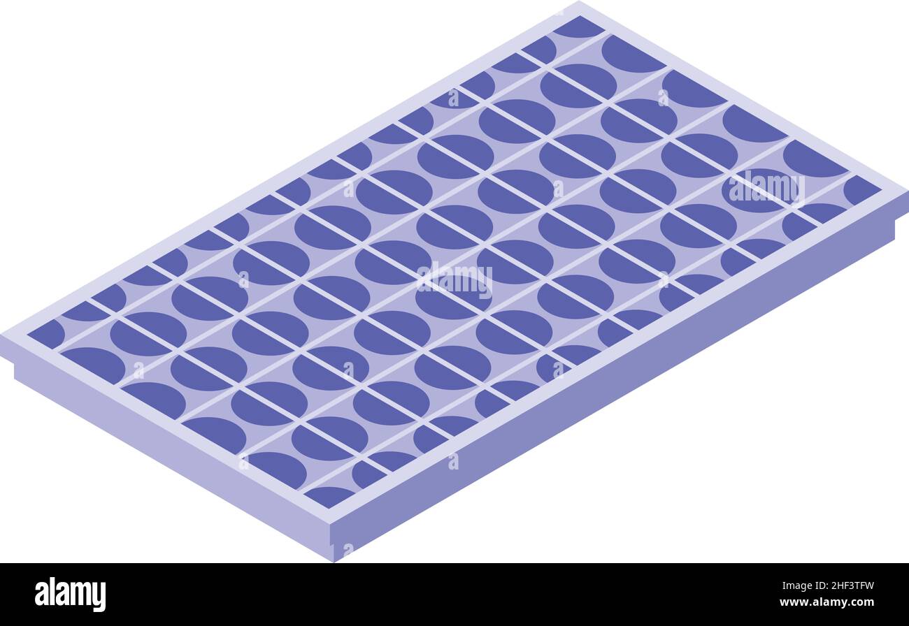 Round solar panel icon isometric vector. Energy cell. Ecology nature ...