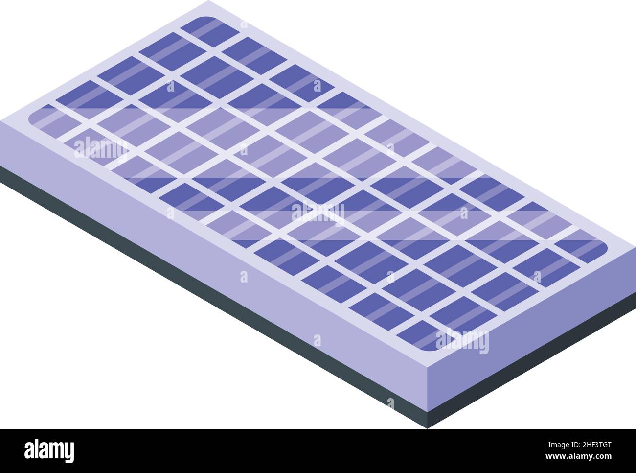 Solar panel icon isometric vector. Cell power. Electric system Stock ...