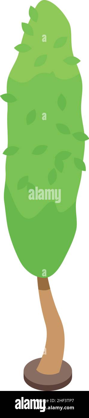 Strong tree icon isometric vector. Garden trim. Plant lawn Stock Vector ...