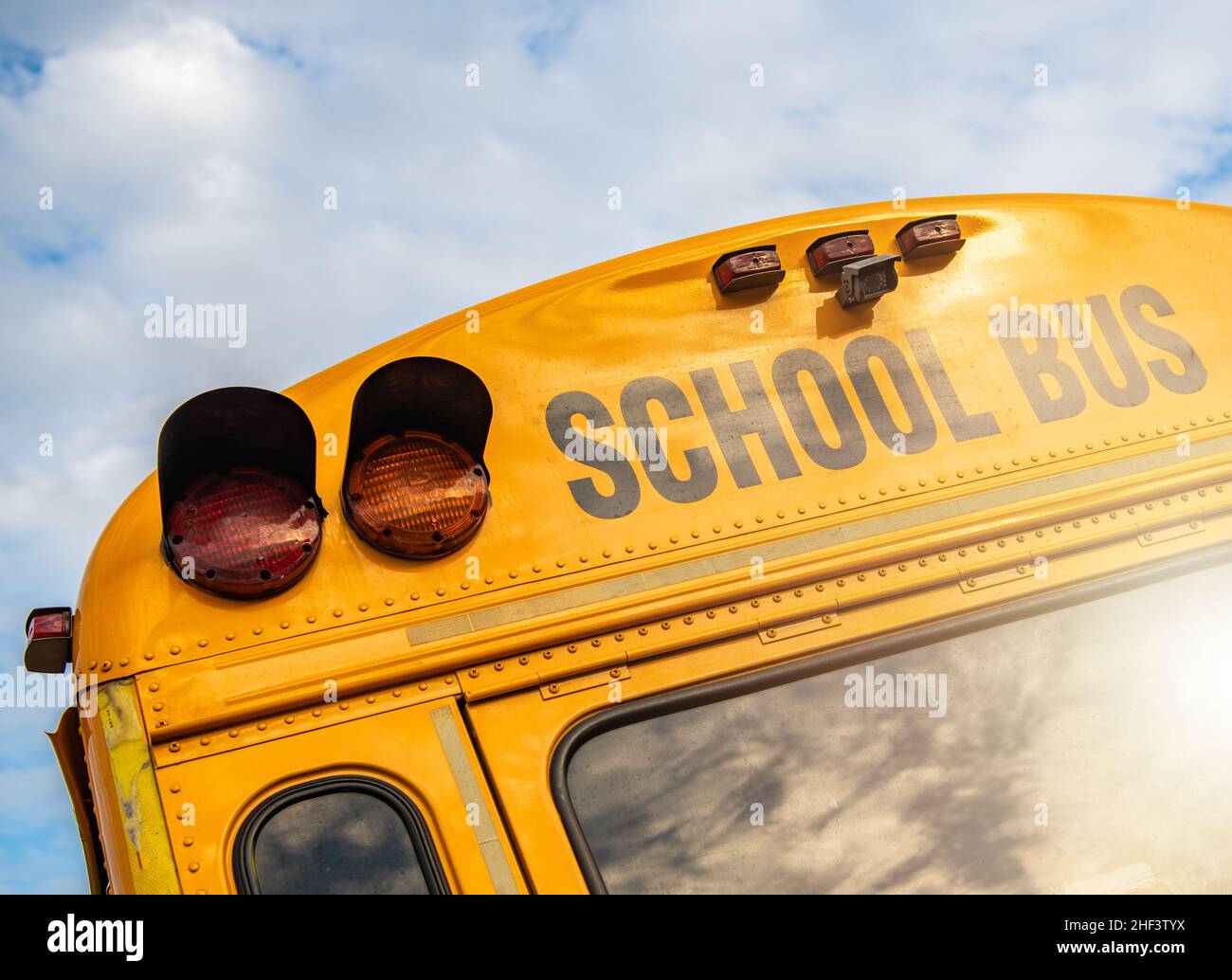 American School Bus Regularly Used to Transport Students to and From ...
