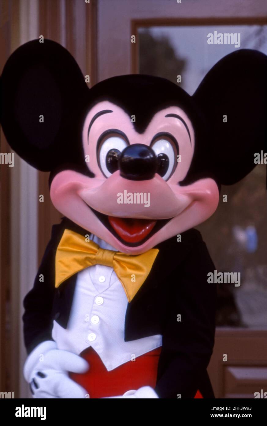 Mickey Mouse costumed character at Disneyland in Anaheim, CA Stock ...
