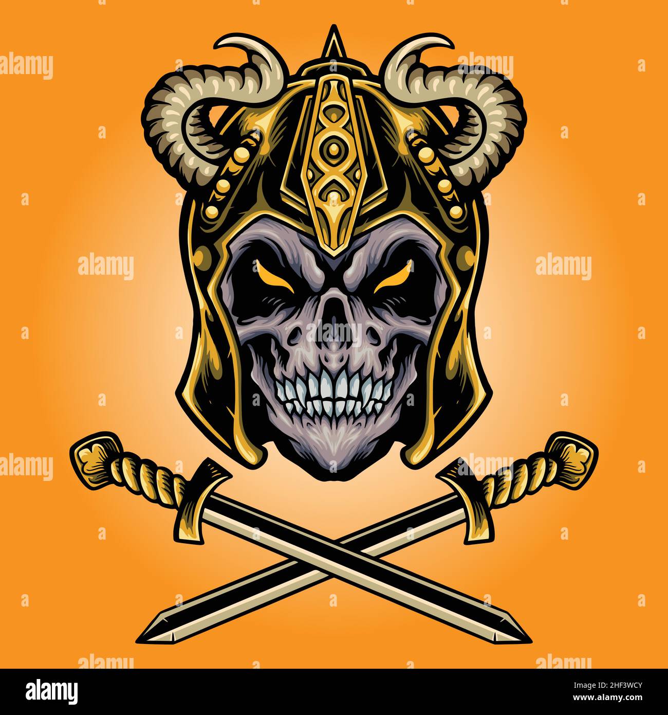 Viking Skull Logo