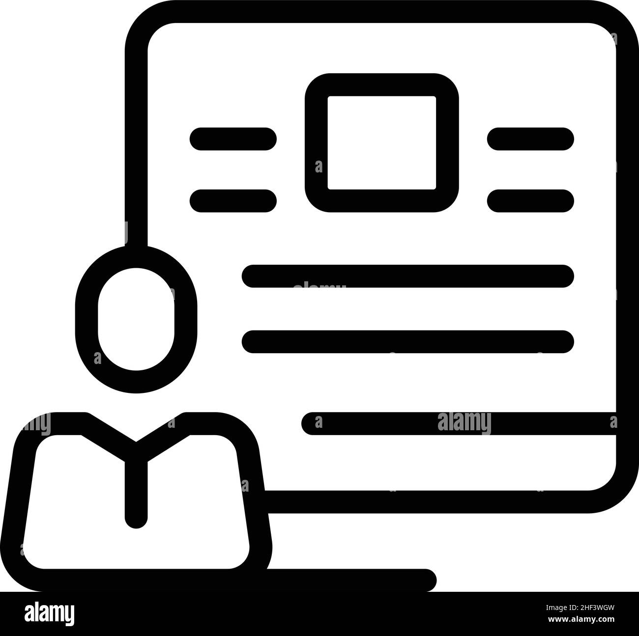 Learning icon outline vector. System lms. Training education Stock ...