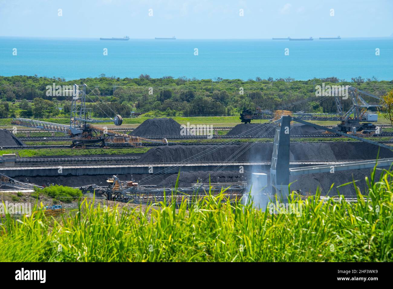 Two coal terminals at the port, Hay Point Coal Terminal (HPCT) and ...