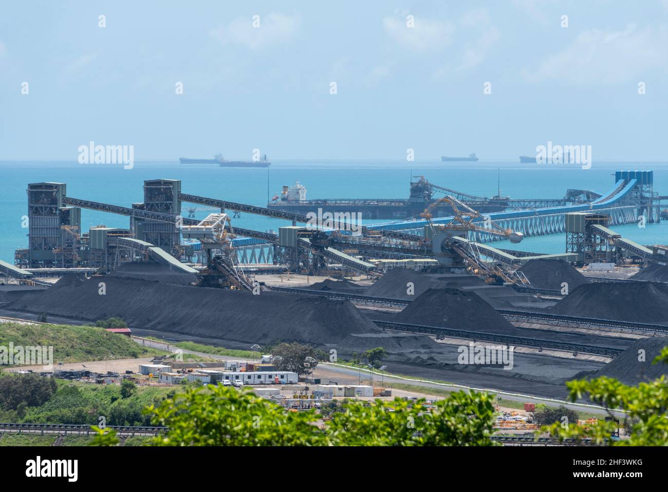 Two coal terminals at the port, Hay Point Coal Terminal (HPCT) and ...