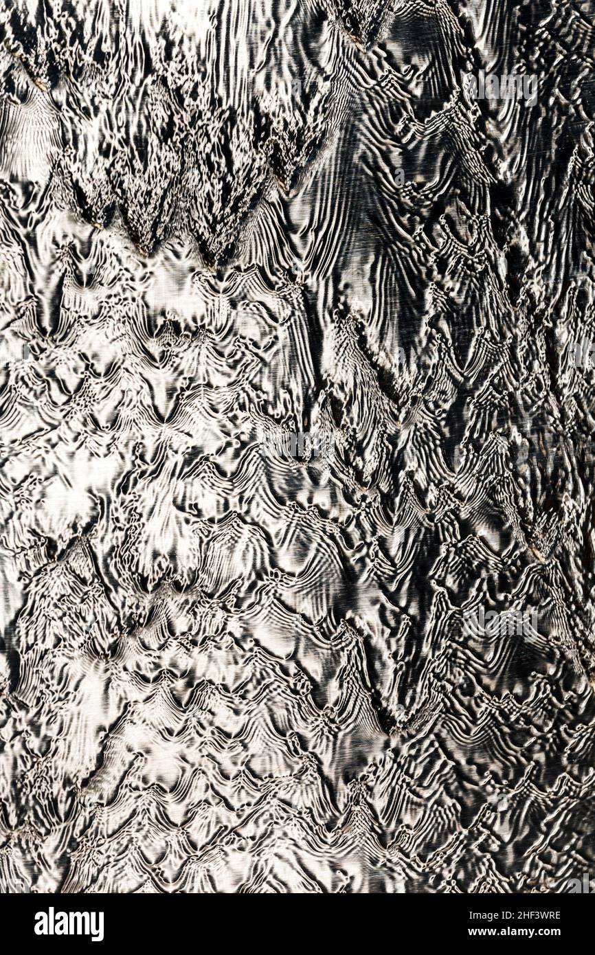 beautiful pattern of flowing water at a metal wall Stock Photo - Alamy