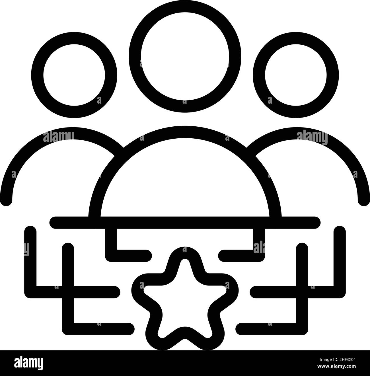 Myth group thinking icon outline vector. Critical think. Mind skill ...