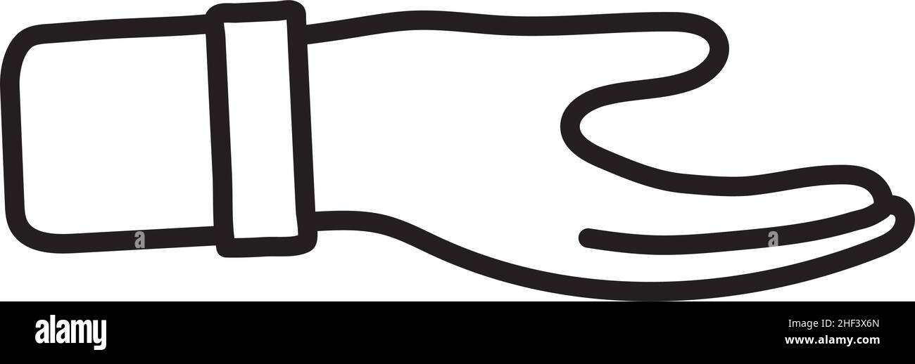 receiving hand icon on white background Stock Vector Image & Art - Alamy