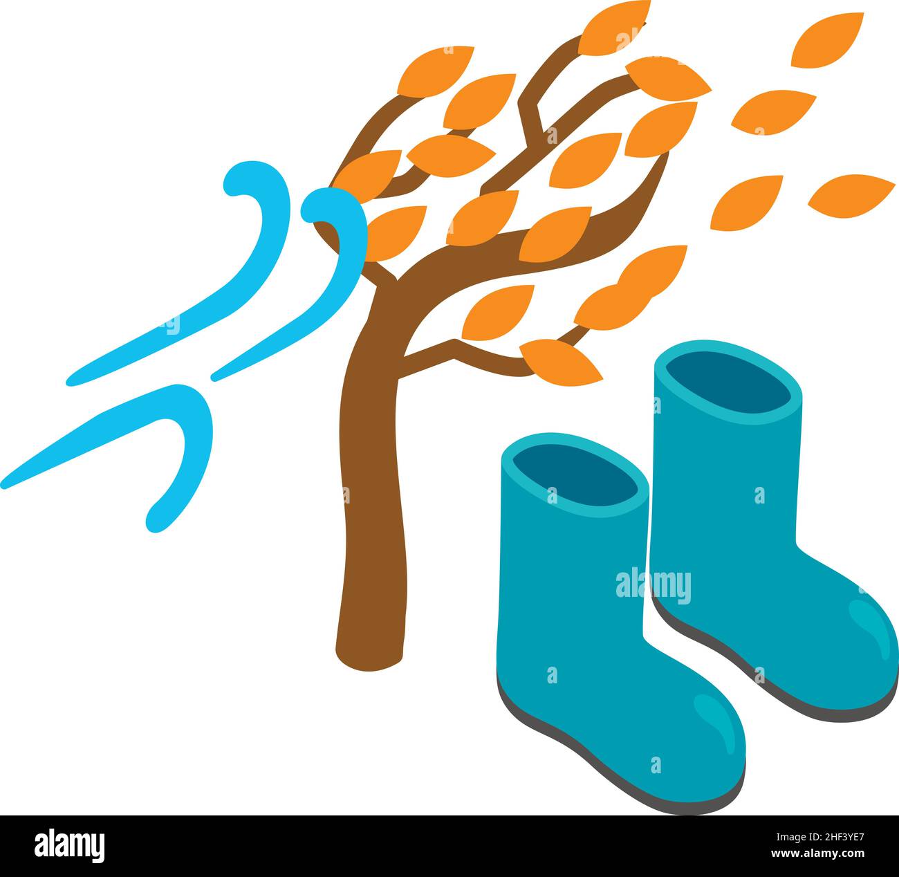 Windswept nature Stock Vector Images - Alamy
