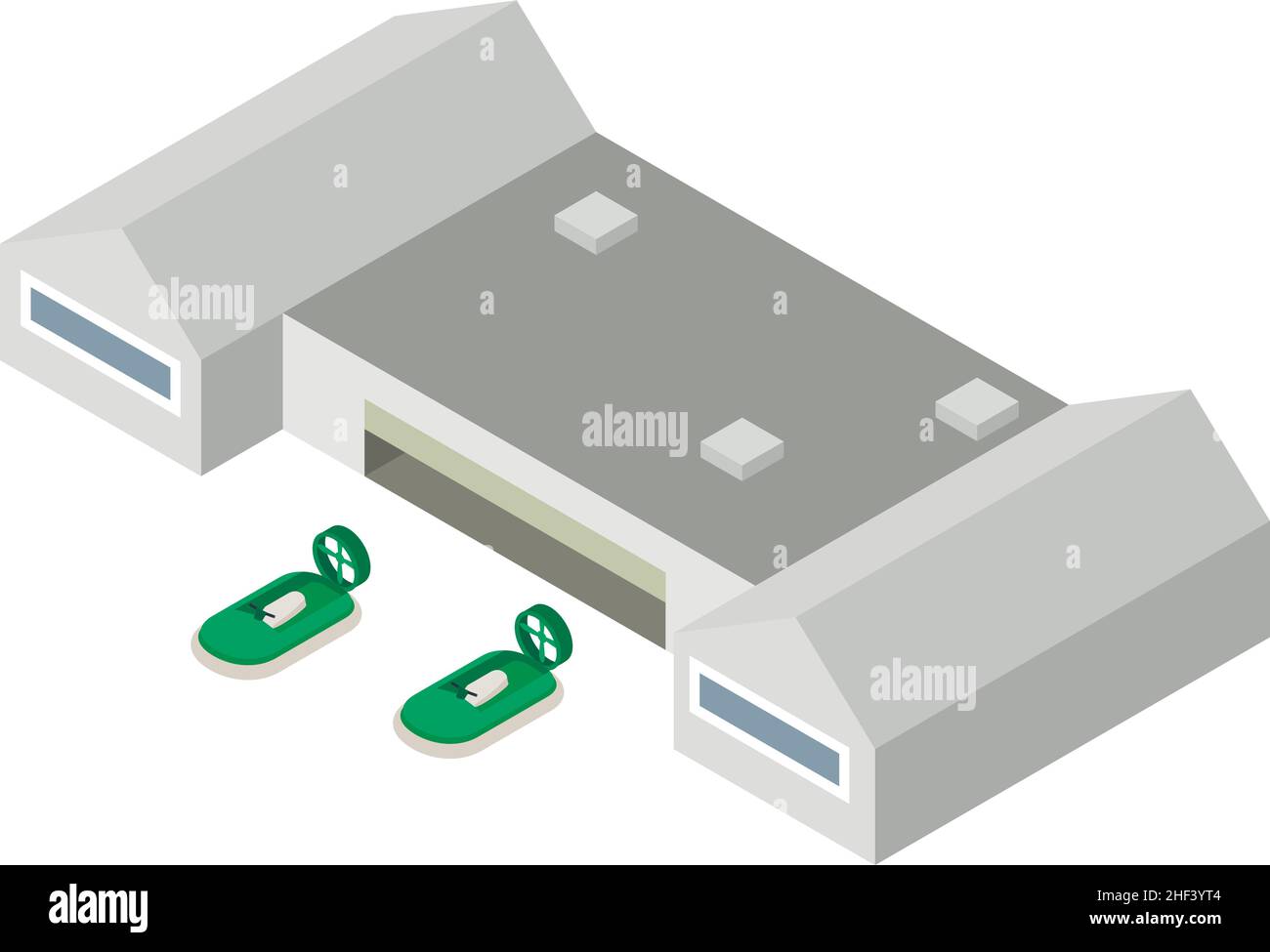 Two rescue hovercraft Stock Vector Images - Alamy