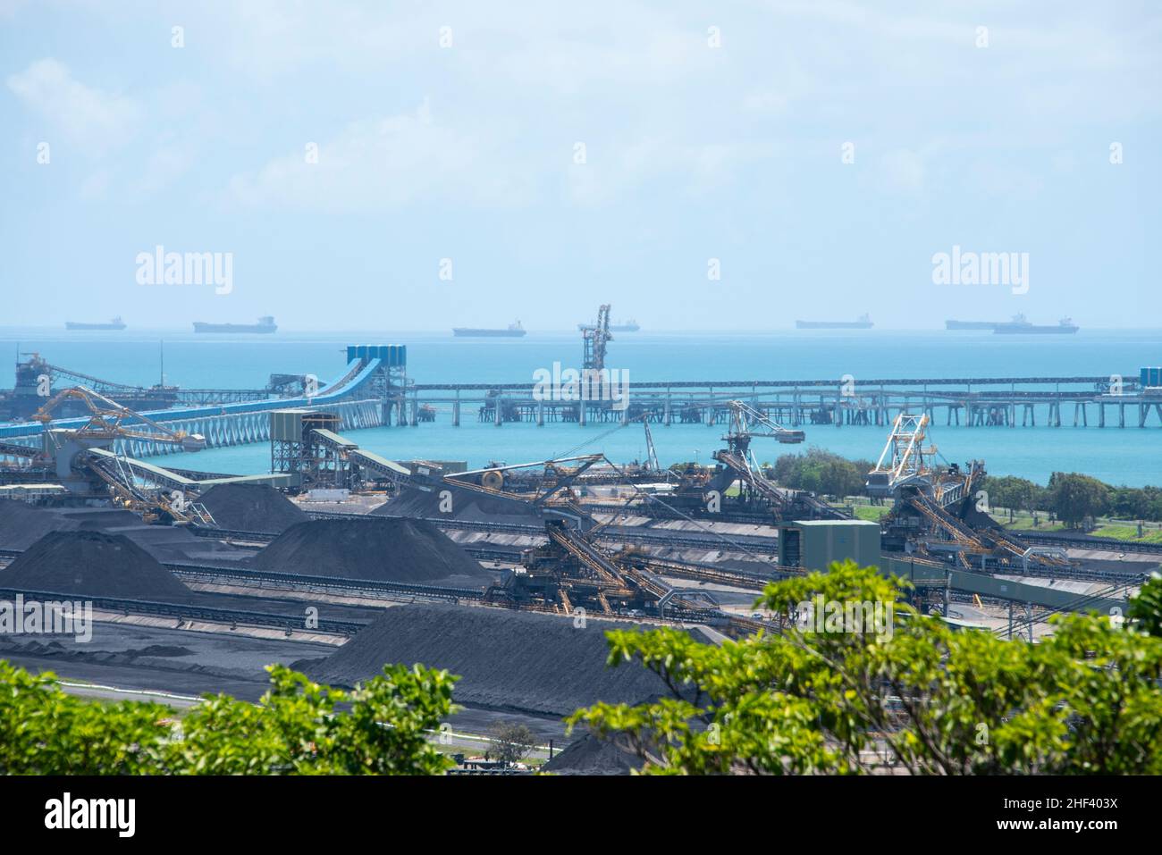 Two coal terminals at the port, Hay Point Coal Terminal (HPCT) and ...