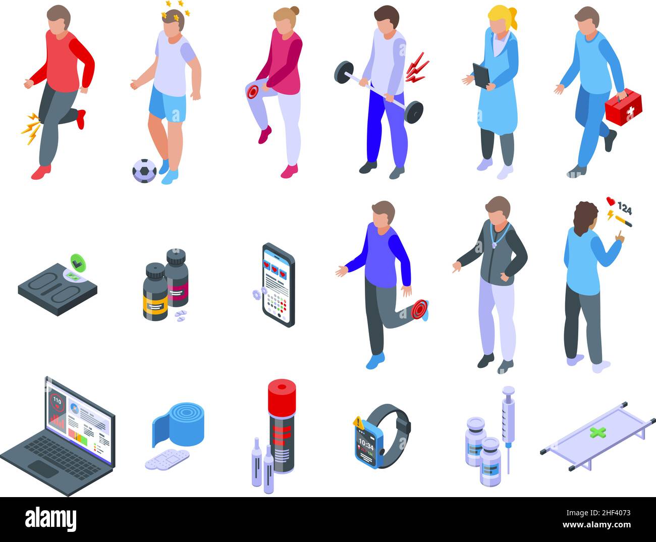 Sports physiotherapy Stock Vector Images - Alamy