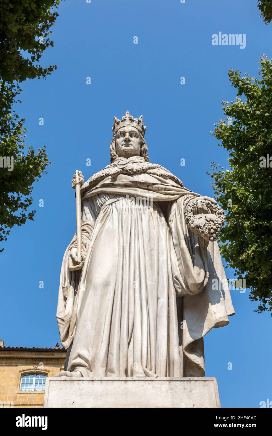 famous fountain du Roi Rene in Aix en Provence, France Stock Photo - Alamy