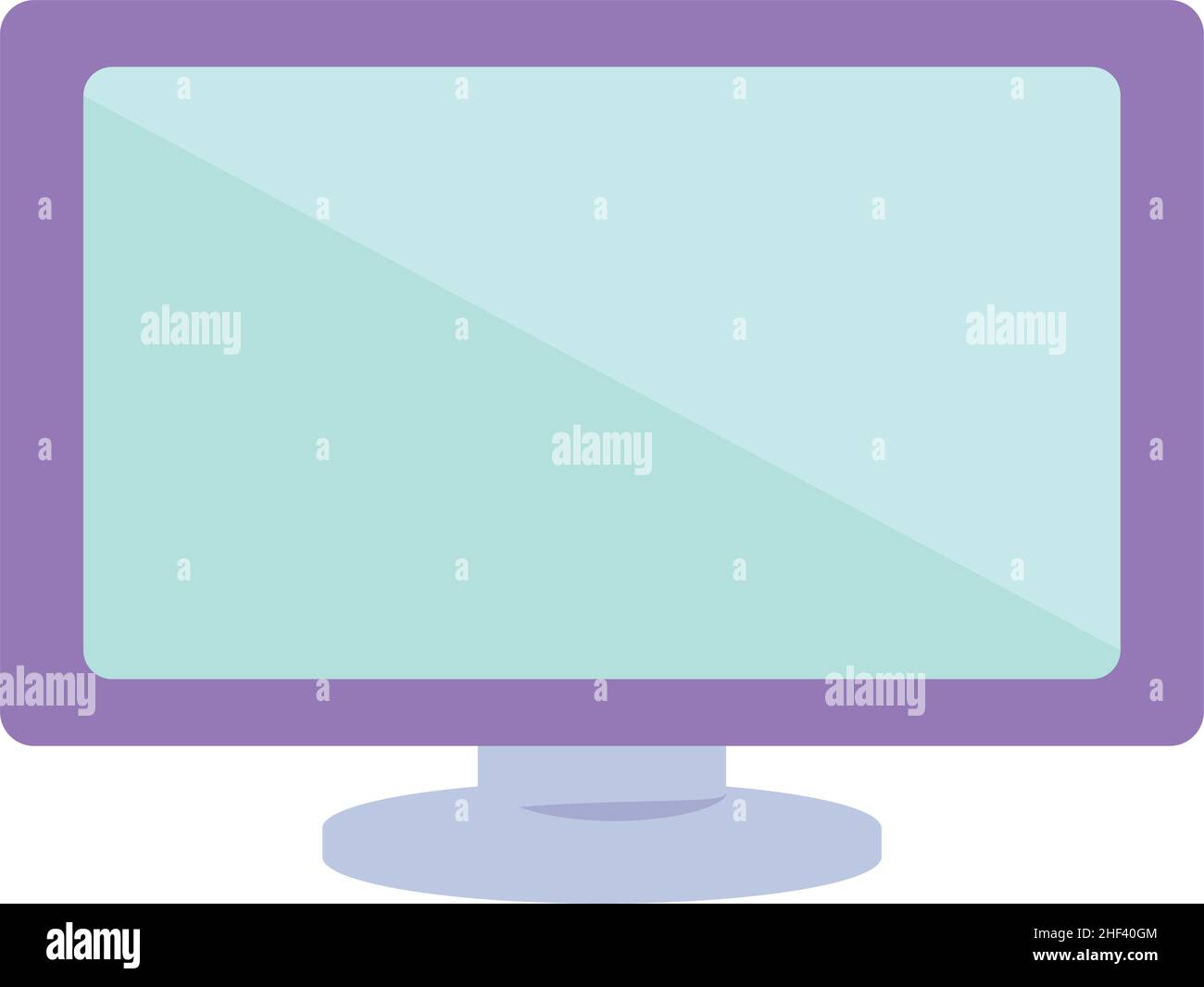 computer monitor icon on white background Stock Vector Image & Art - Alamy