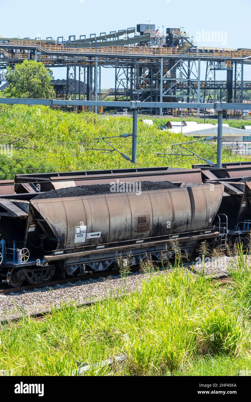 Two coal terminals at the port, Hay Point Coal Terminal (HPCT) and ...