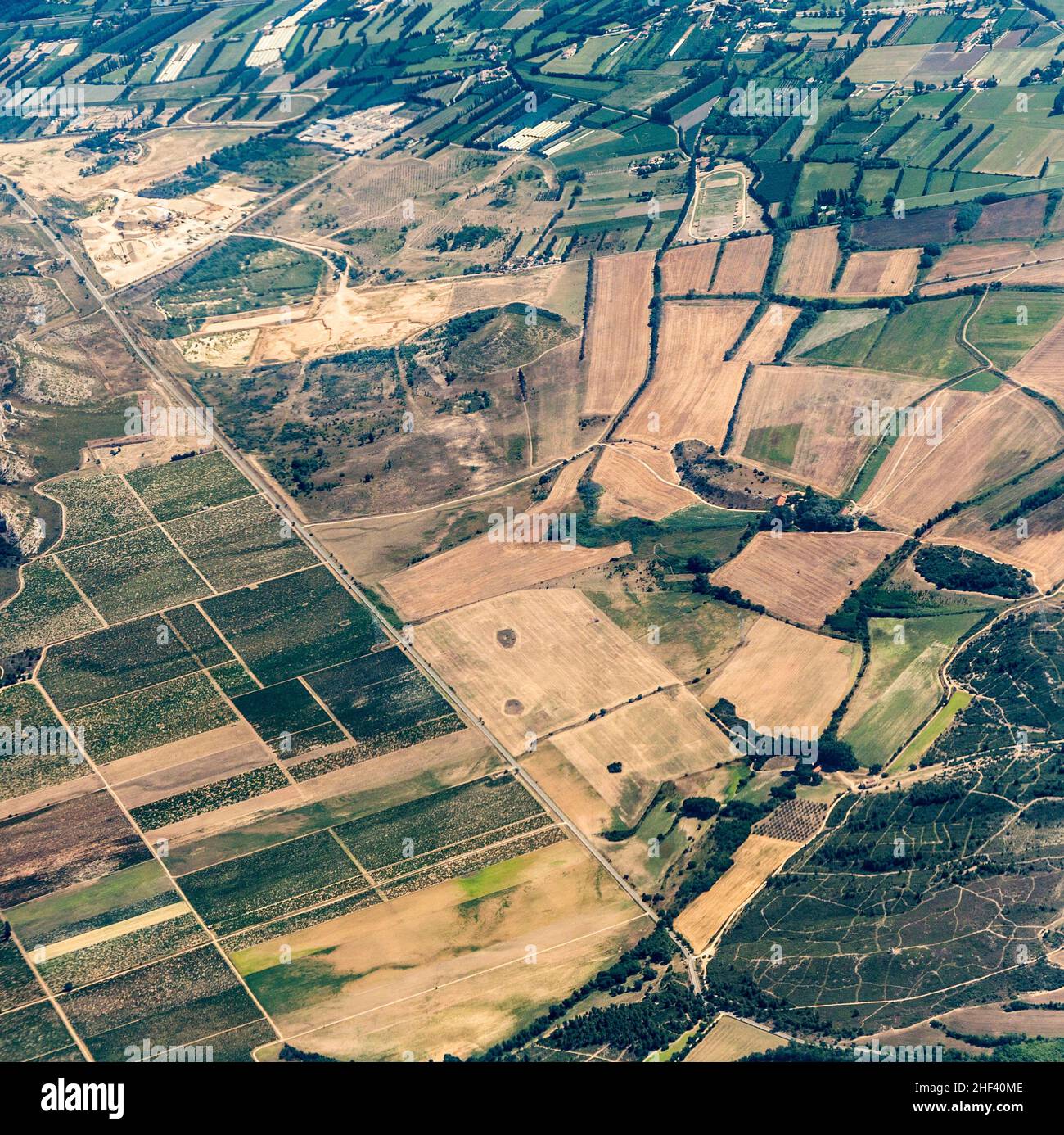 aerial of rural landscape near Marseille, France Stock Photo - Alamy