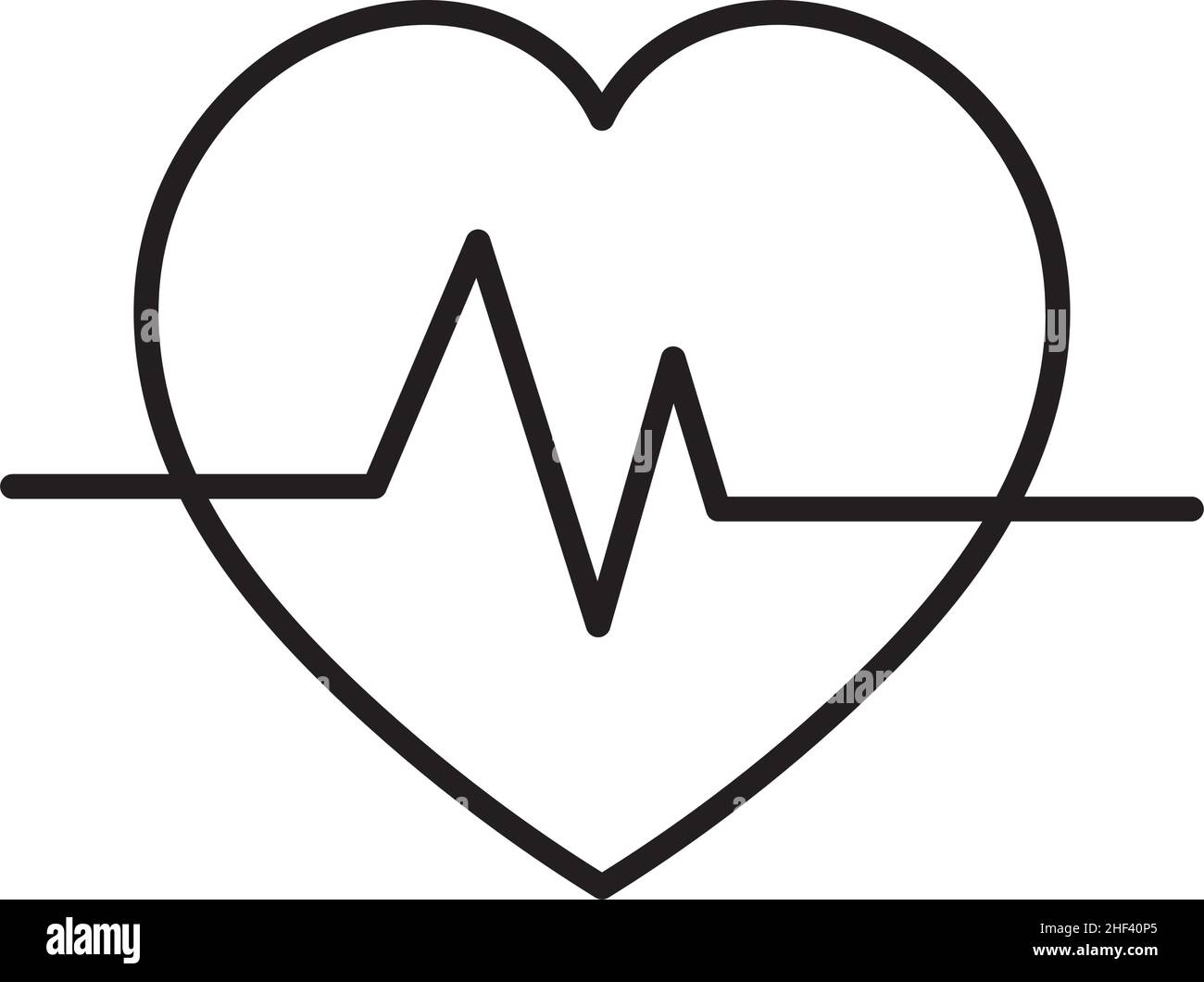 cardio heart on white background Stock Vector Image & Art - Alamy