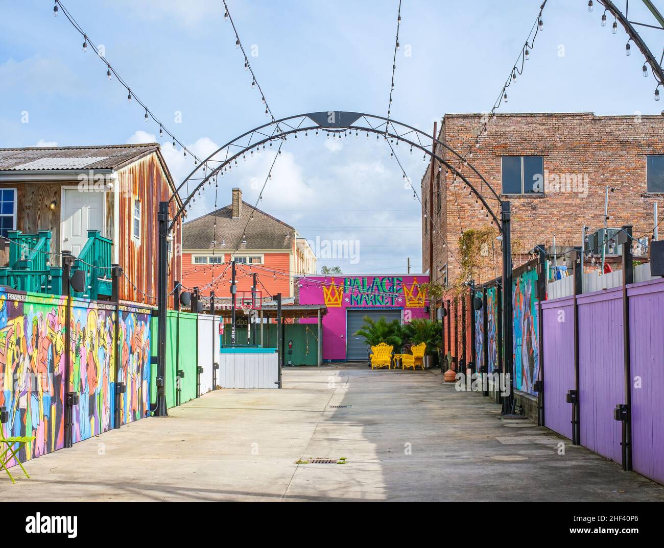 NEW ORLEANS, LA, USA - JANUARY 9, 2022: Empty Palace Market nightly ...
