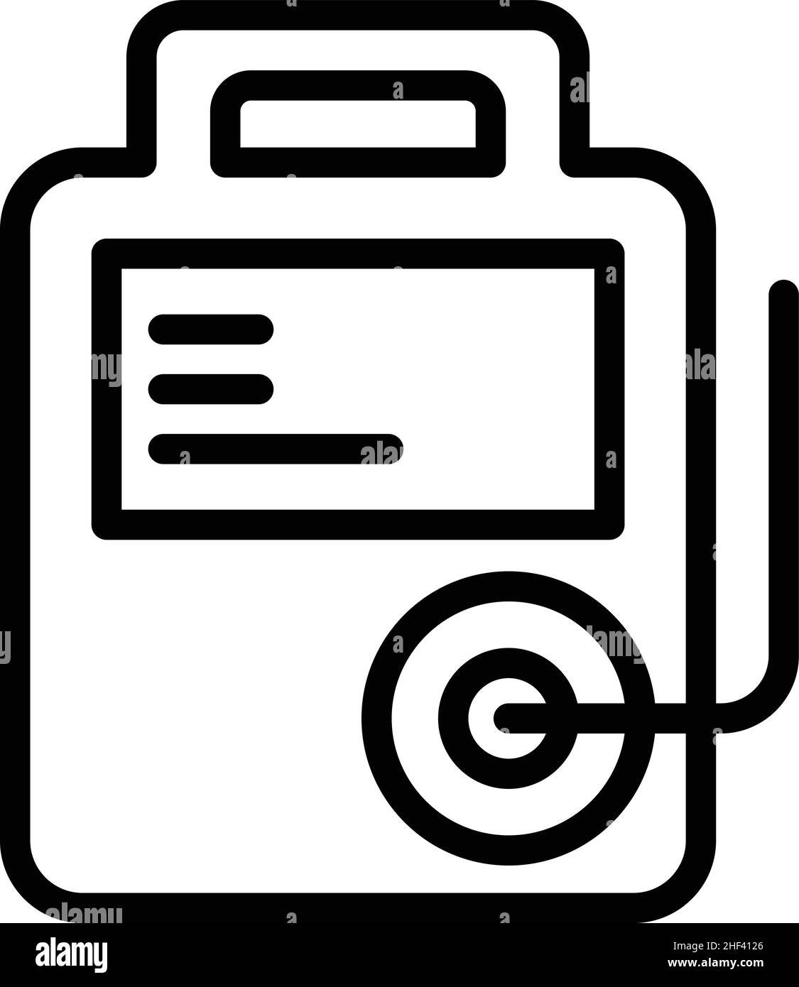 Oxygen device icon outline vector. Medical concentrator. Home therapy ...