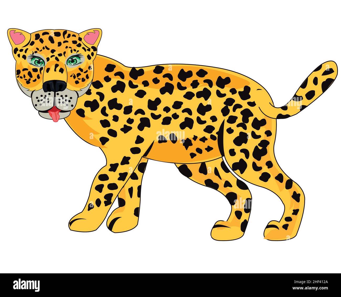 Leopard Cartoon High Resolution Stock Photography and Images - Alamy