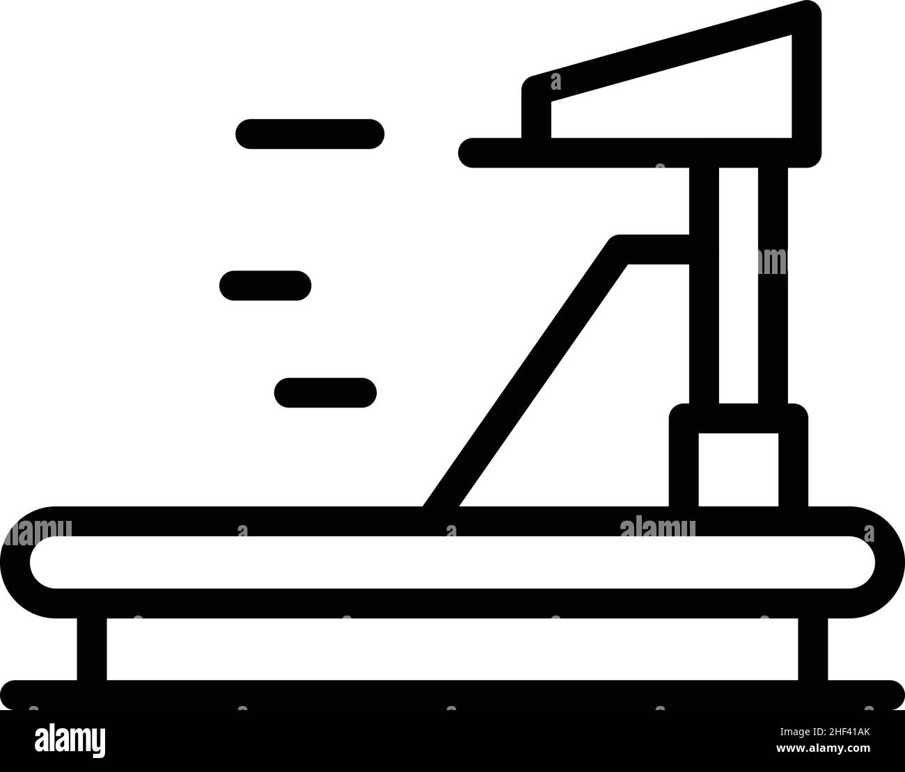 Treadmill icon outline vector. Sport doctor. Medical man Stock Vector ...