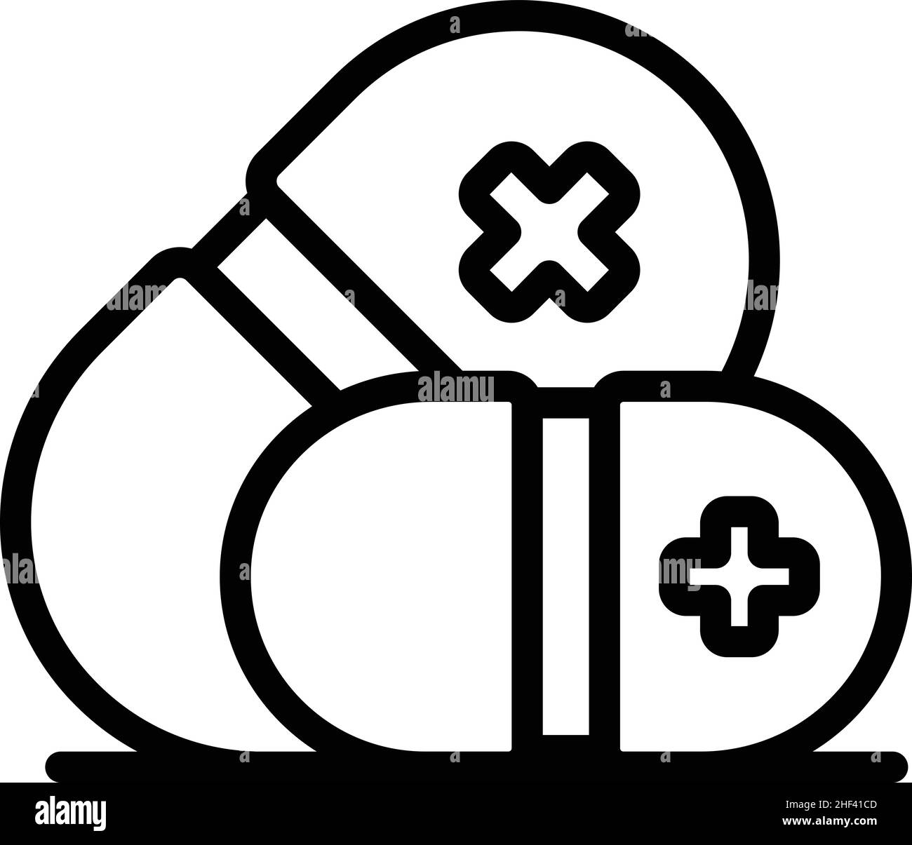 Medical pill icon outline vector. Sport doctor. Man patient Stock ...