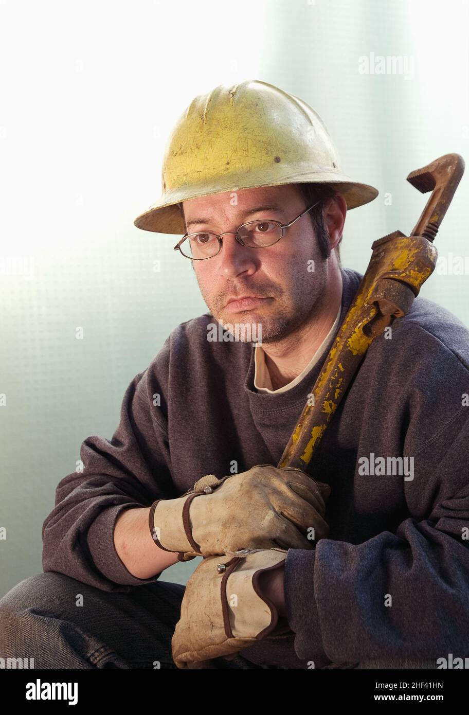 Male Construction Worker Stock Photo - Alamy
