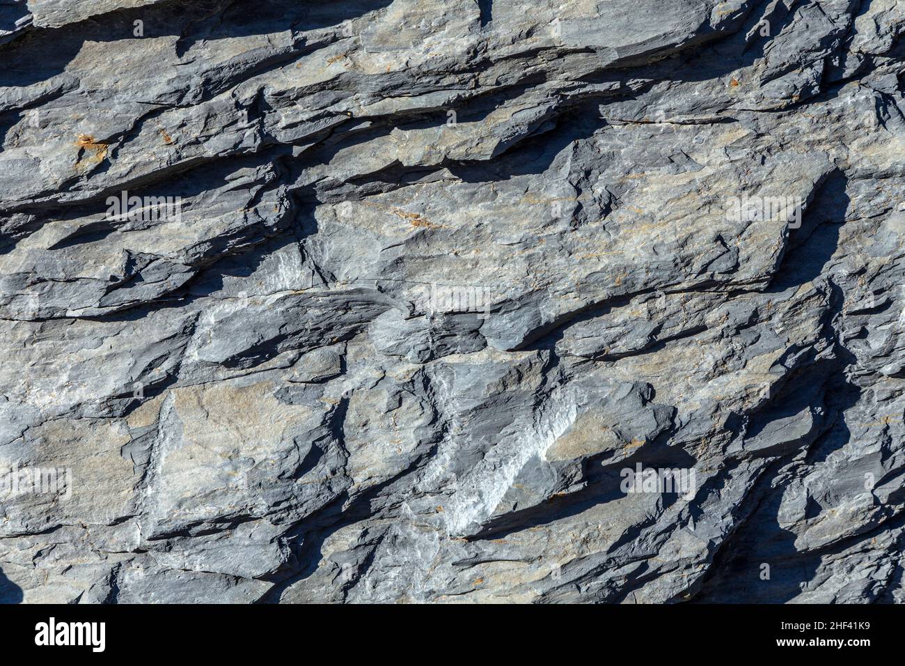 pattern of natural slate in the French Alps Stock Photo - Alamy
