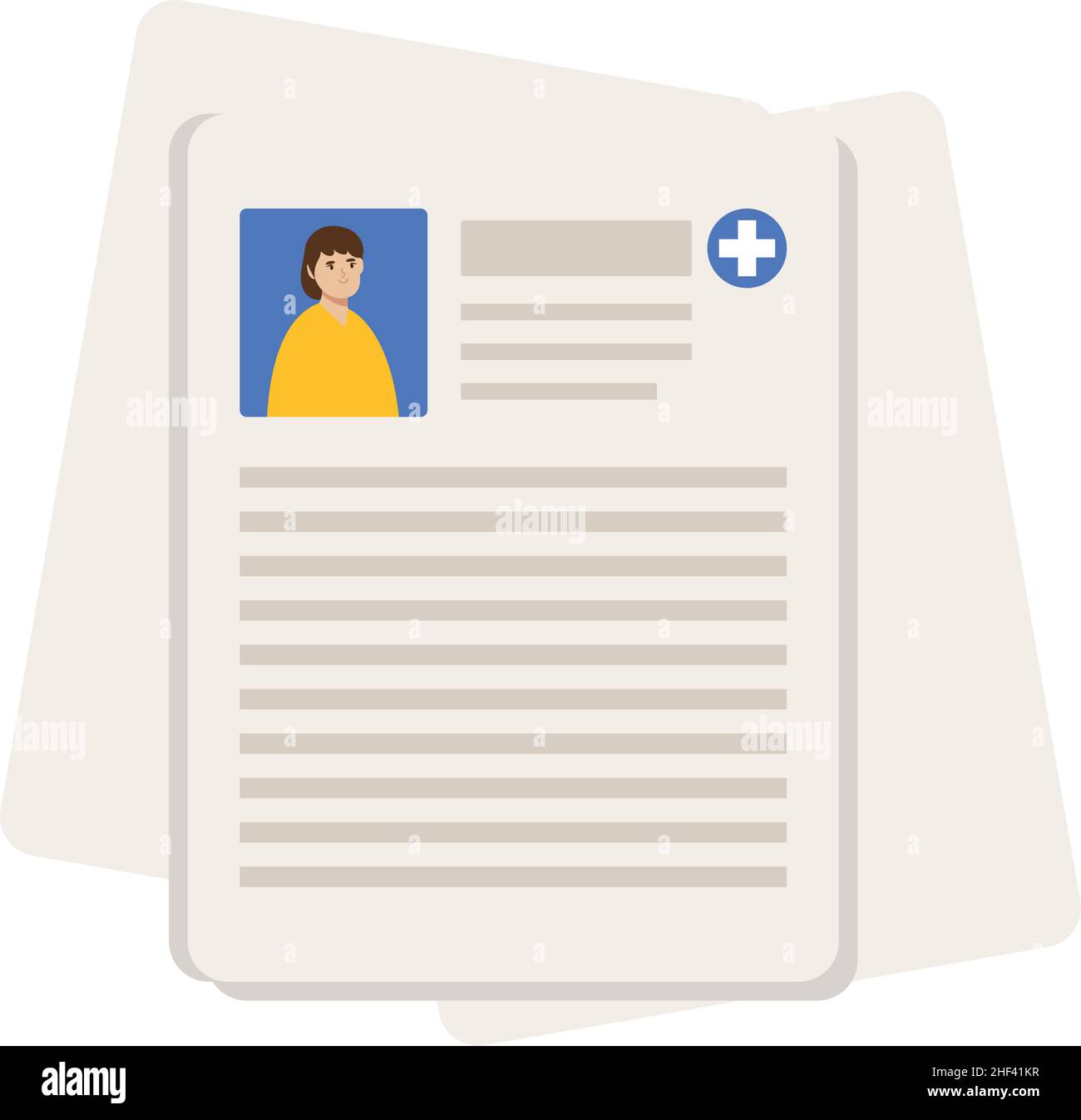 patient medical report on white background Stock Vector Image & Art - Alamy