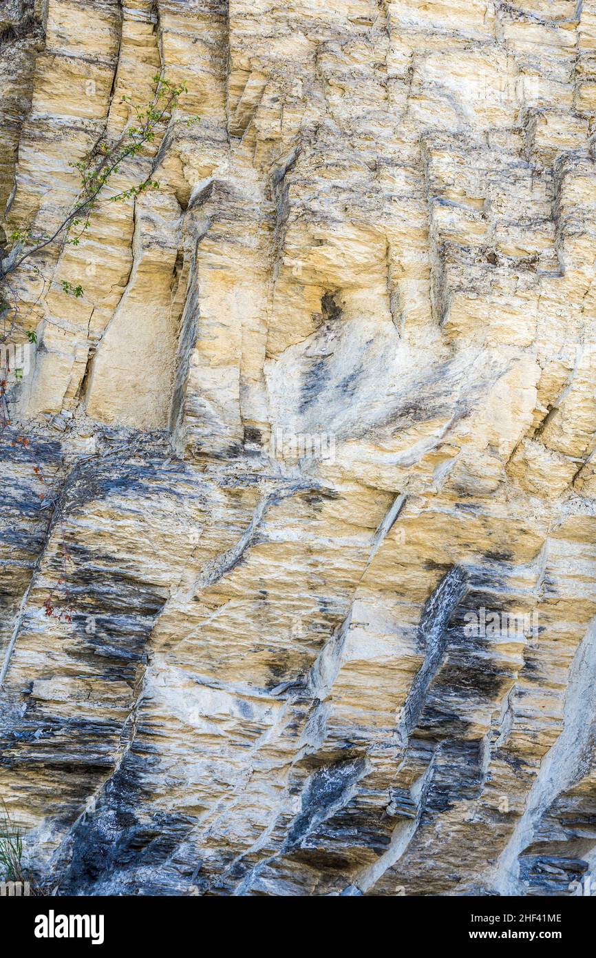 pattern of natural slate in the French Alps Stock Photo - Alamy