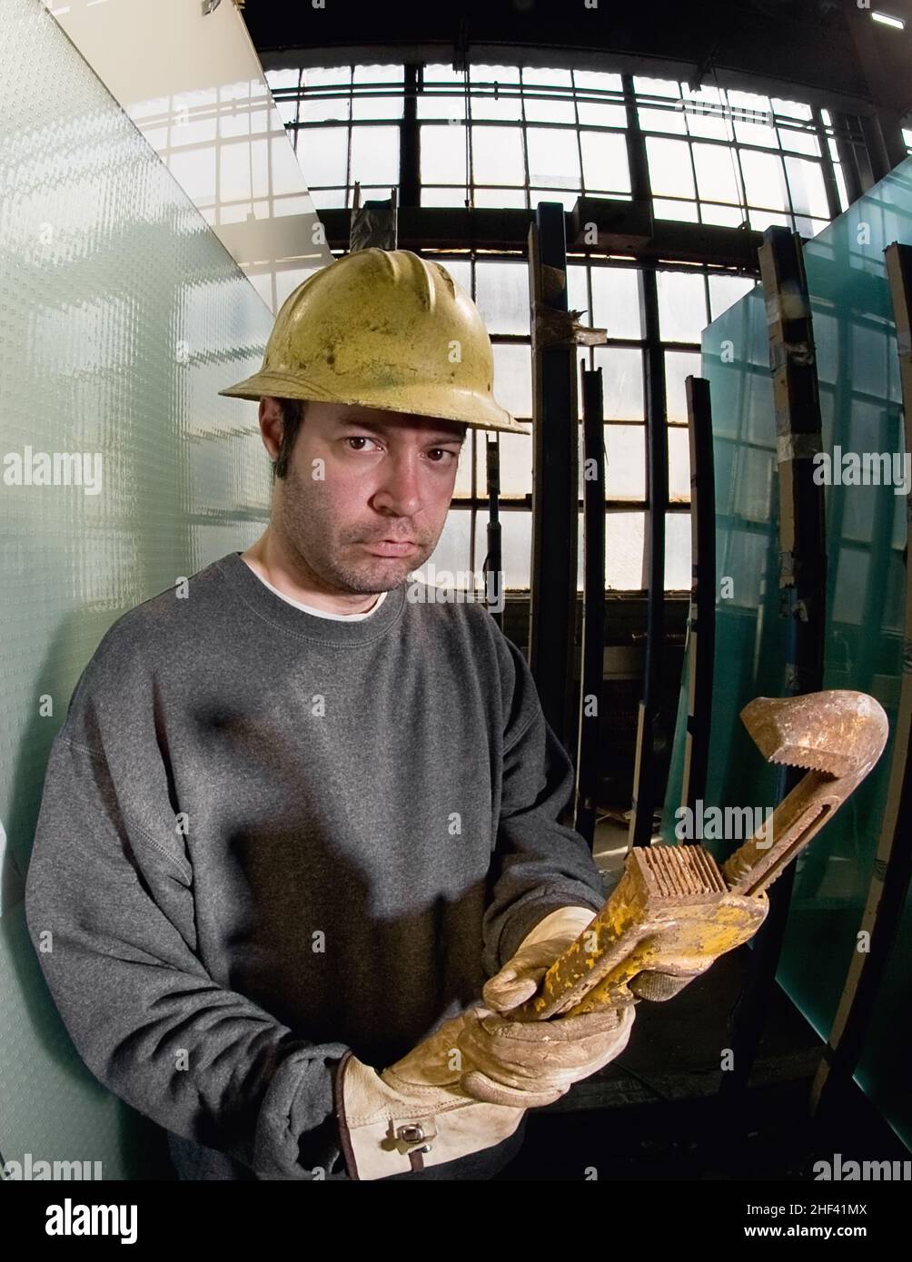 Male Construction Worker Stock Photo - Alamy