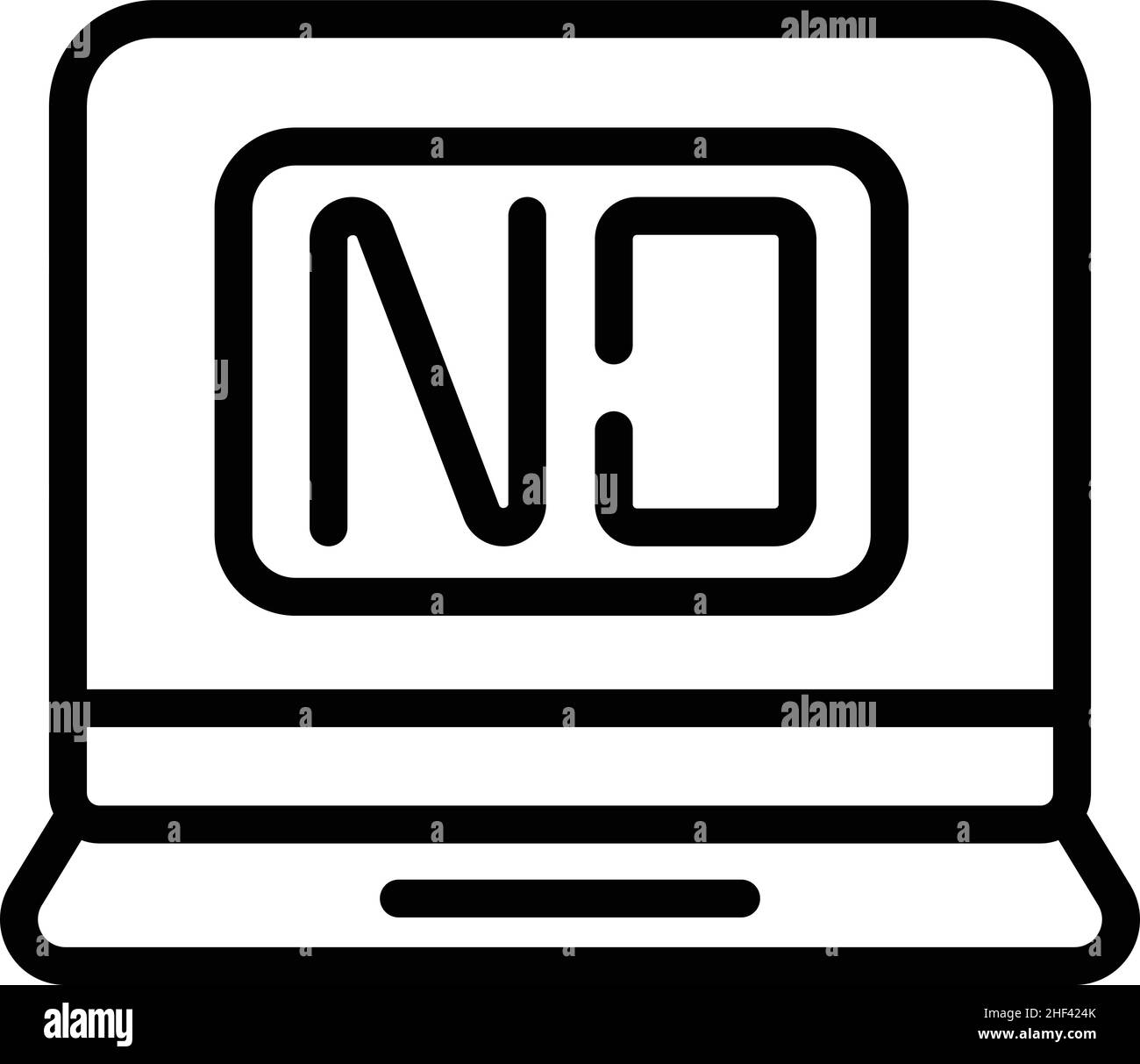 Website disclaimer icon outline vector. Document contract. Paper online ...