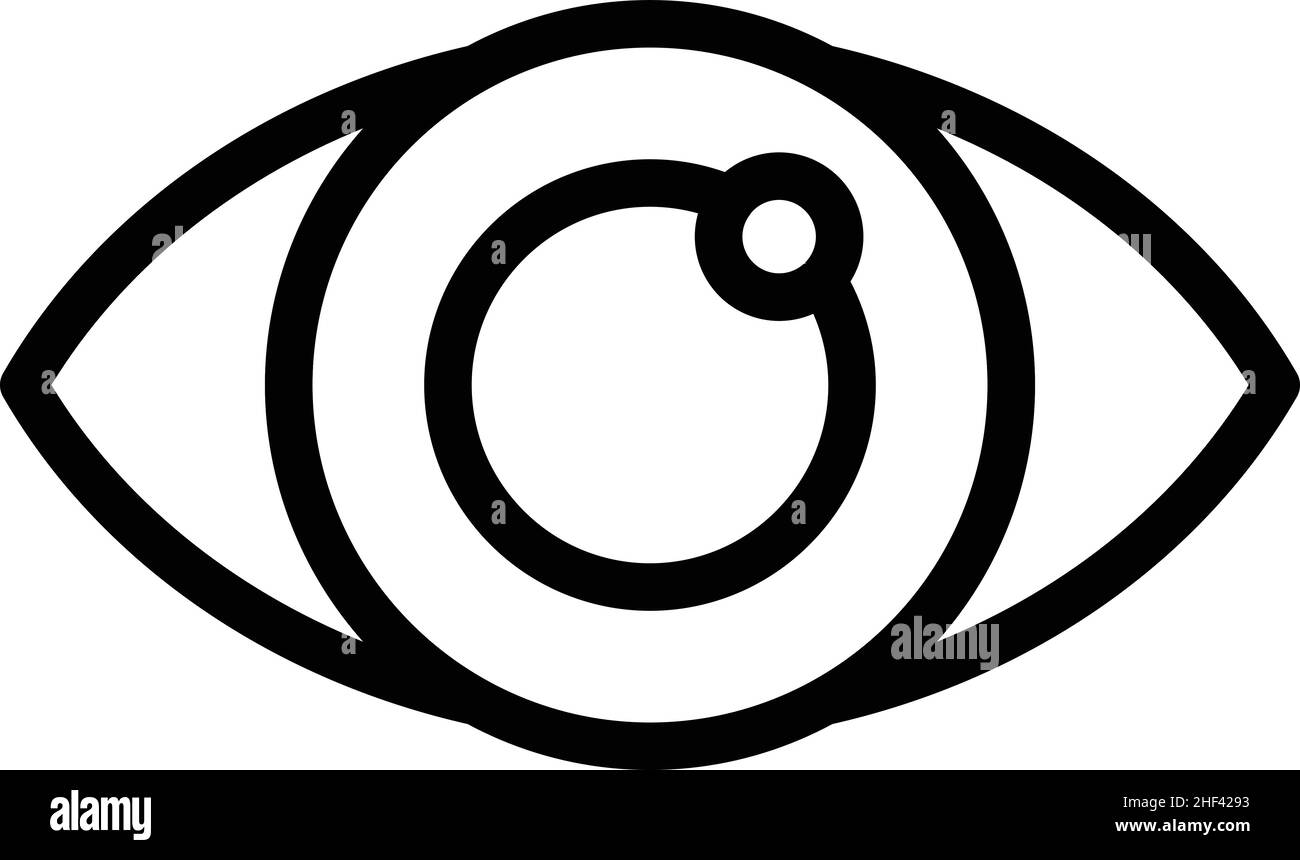 Eye overview icon outline vector. Business data. Finance stock Stock ...