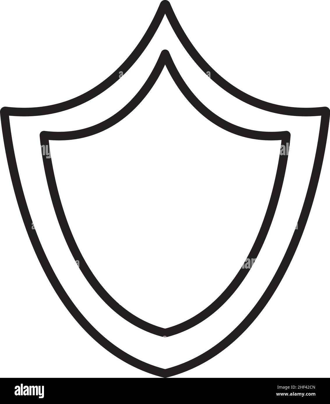 shield icon on white background Stock Vector Image & Art - Alamy