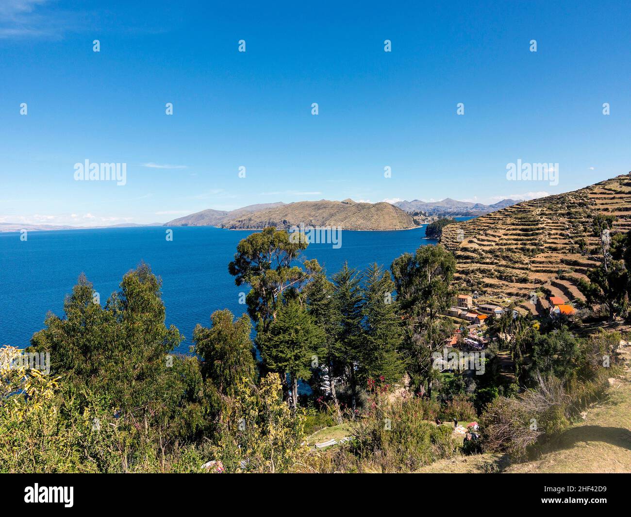 Isla del Sol (Island of the Sun). Lake Titicaca. Bolivia Stock Photo ...
