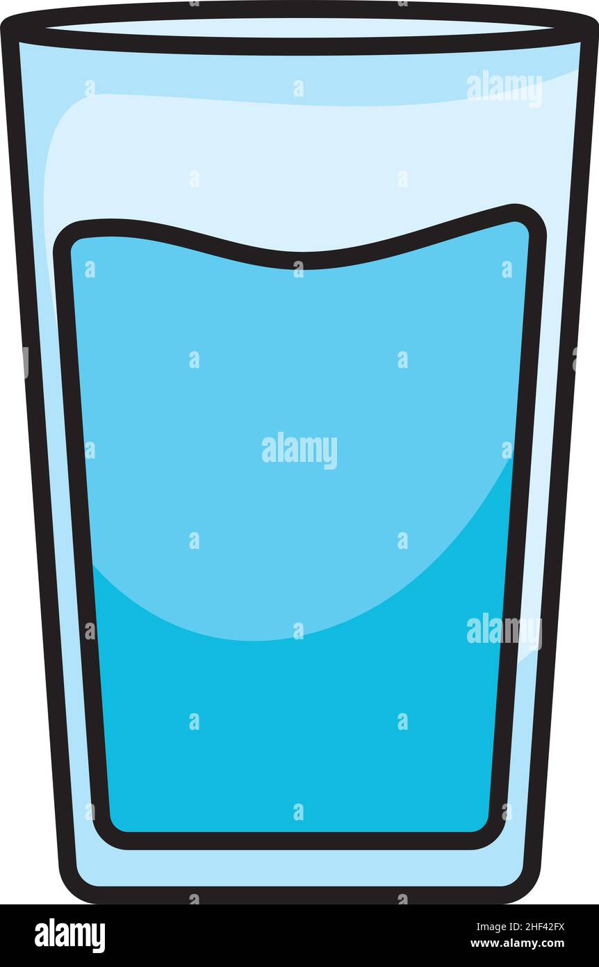 water glass icon on white background Stock Vector Image & Art - Alamy