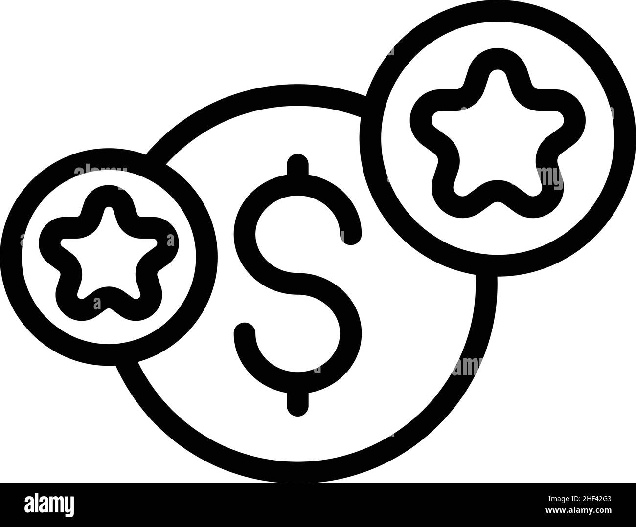Coin promo icon outline vector. Promotion code. Digital price Stock ...