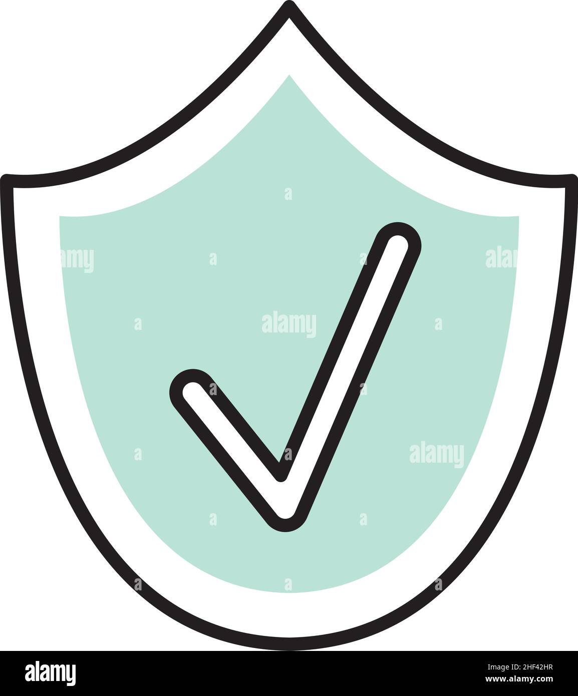 security shield icon on white background Stock Vector Image & Art - Alamy