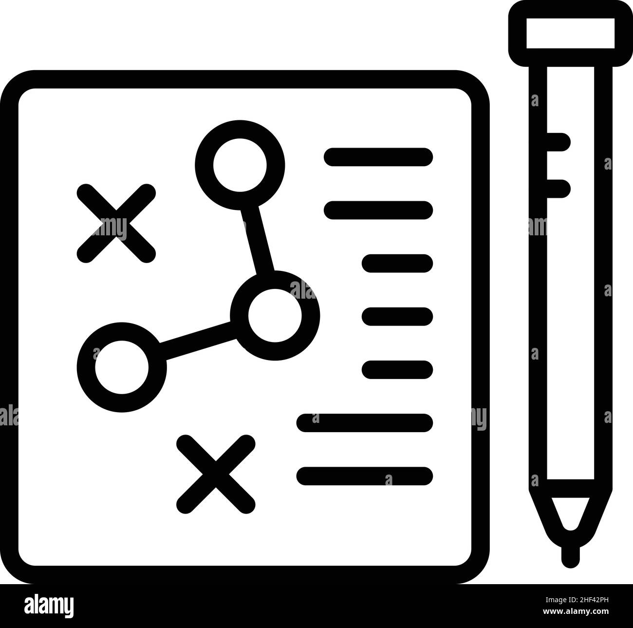Personal business plan icon outline vector. Digital strategy. Financial ...
