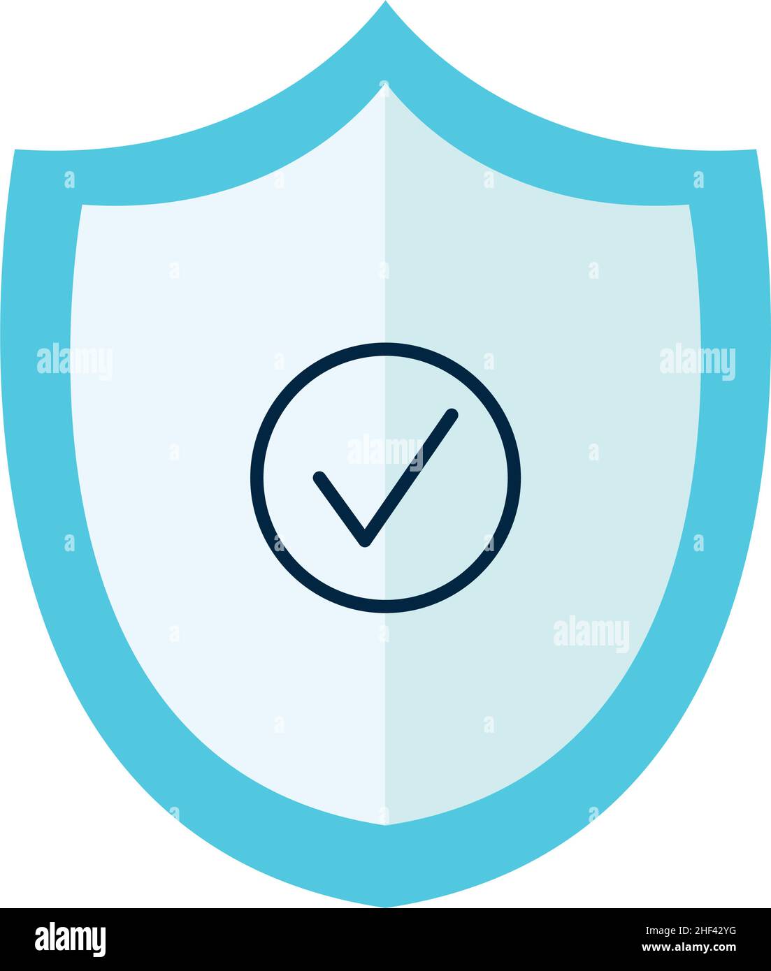 security shield with check mark Stock Vector Image & Art - Alamy
