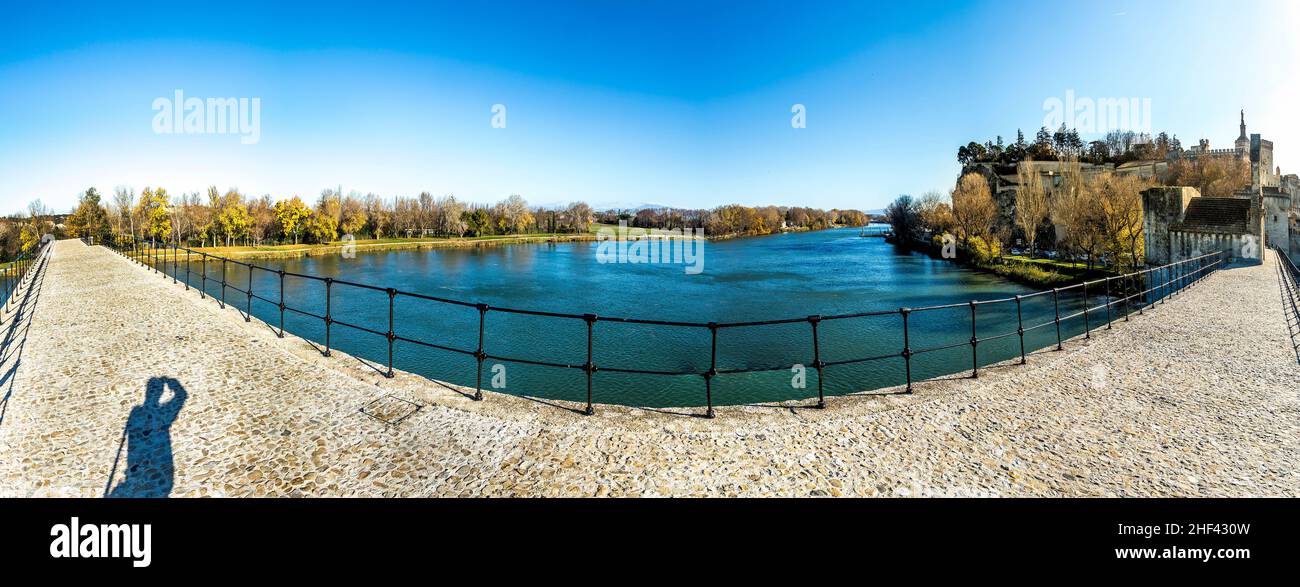 Pont d'Avignon, is a famous medieval bridge in the town of Avignon ...
