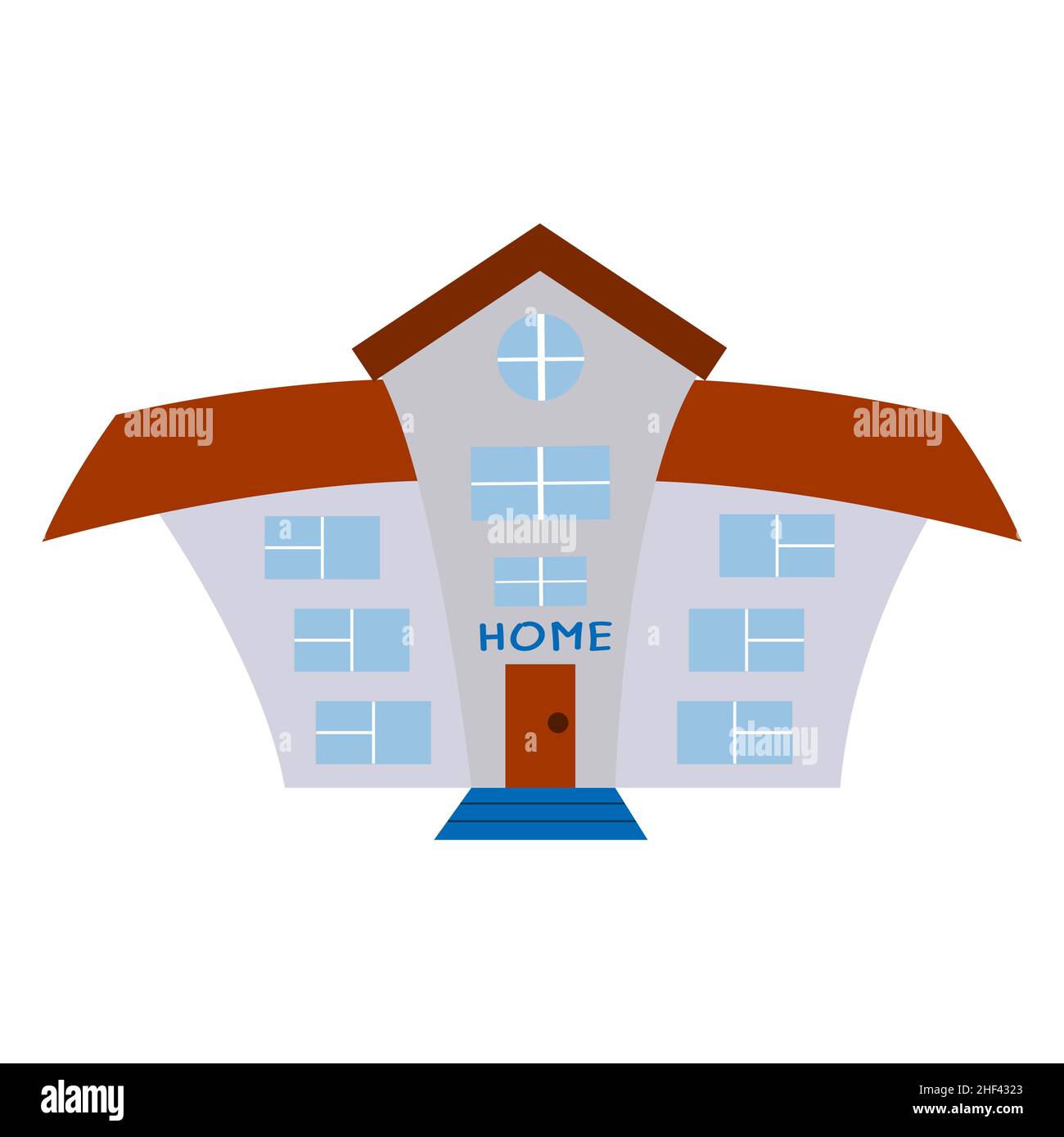 residential house, cottage. vector isolated on a white background Stock ...
