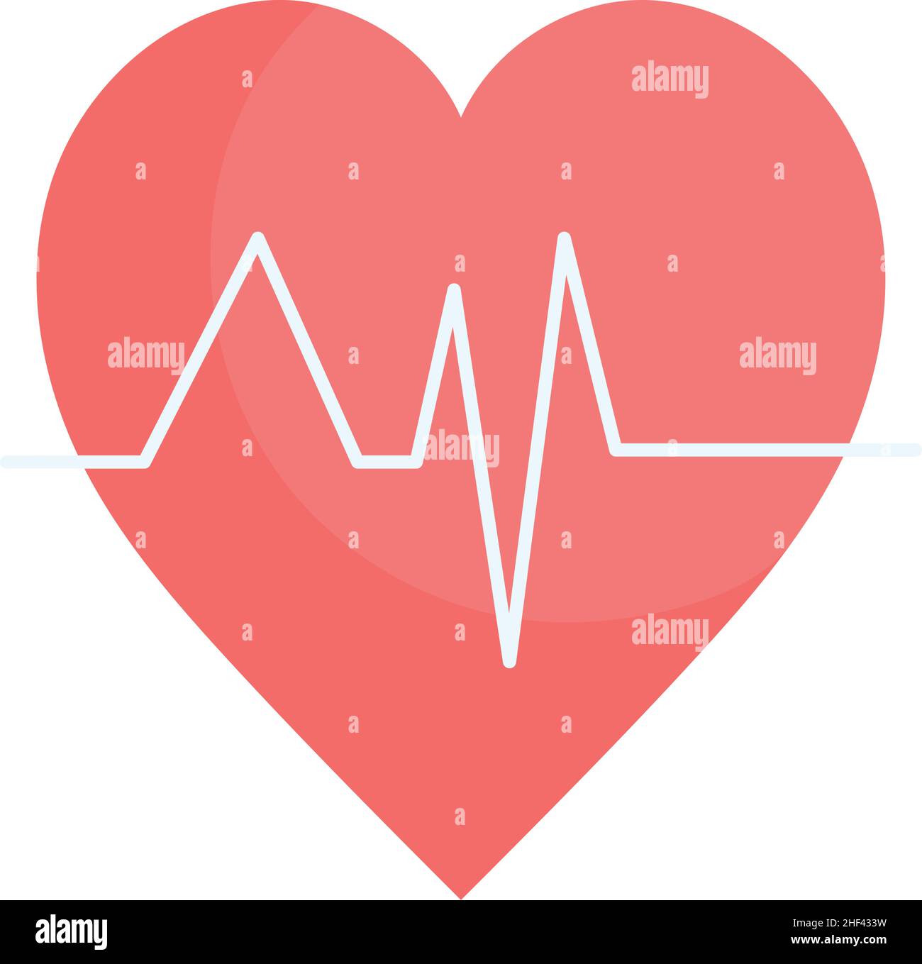 cardio heart icon on white background Stock Vector Image & Art - Alamy