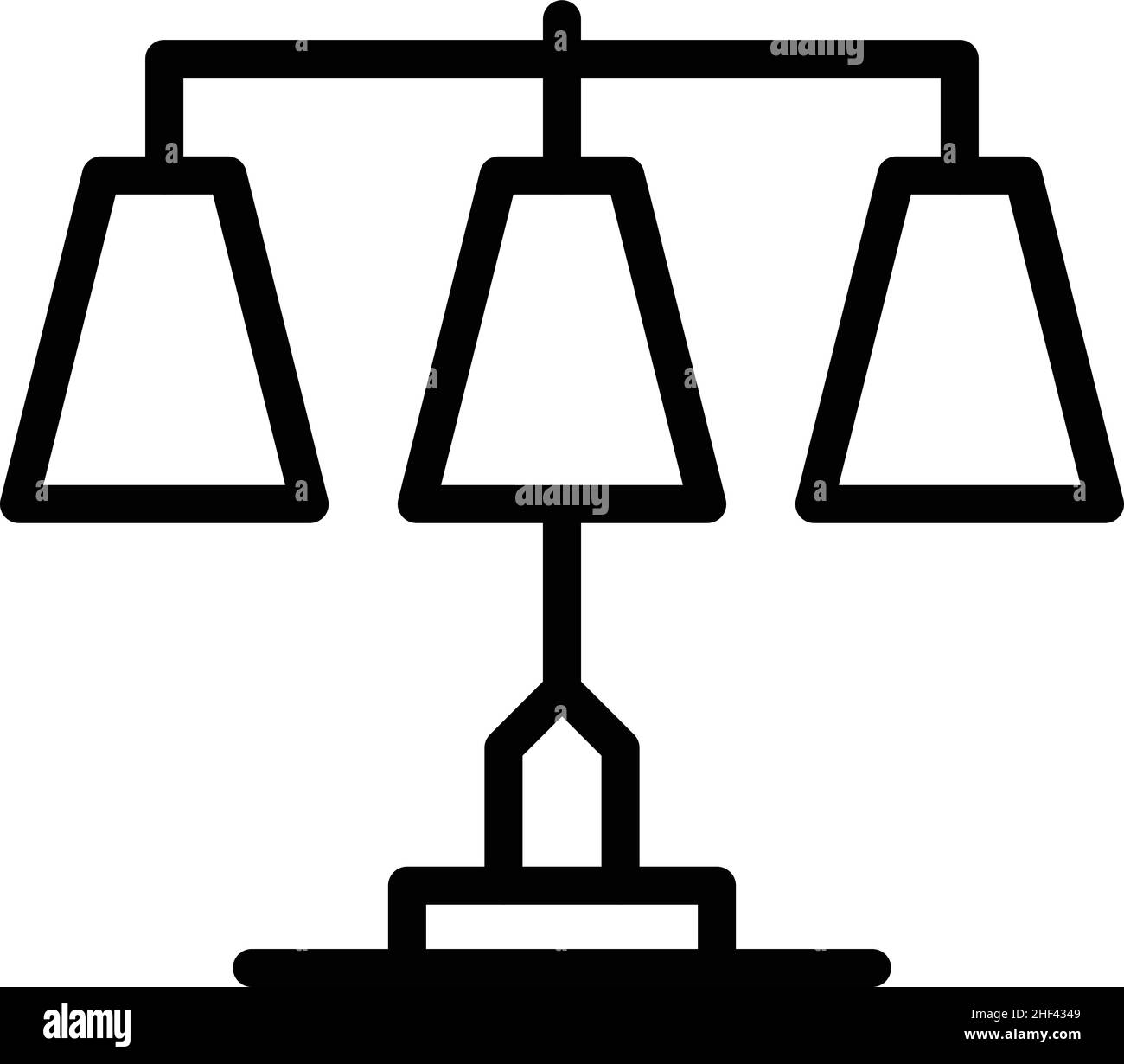 Table lamp icon outline vector. Floor light. Interior furniture Stock ...