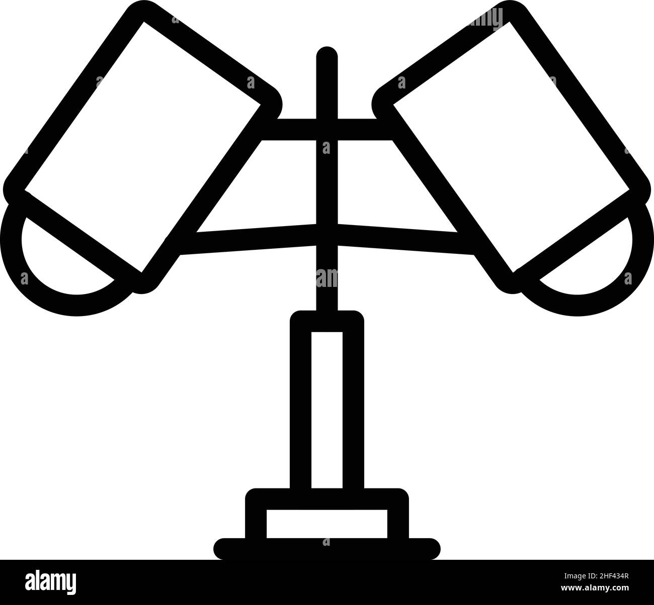 Wall lamp icon outline vector. Floor light. Interior lampshade Stock ...