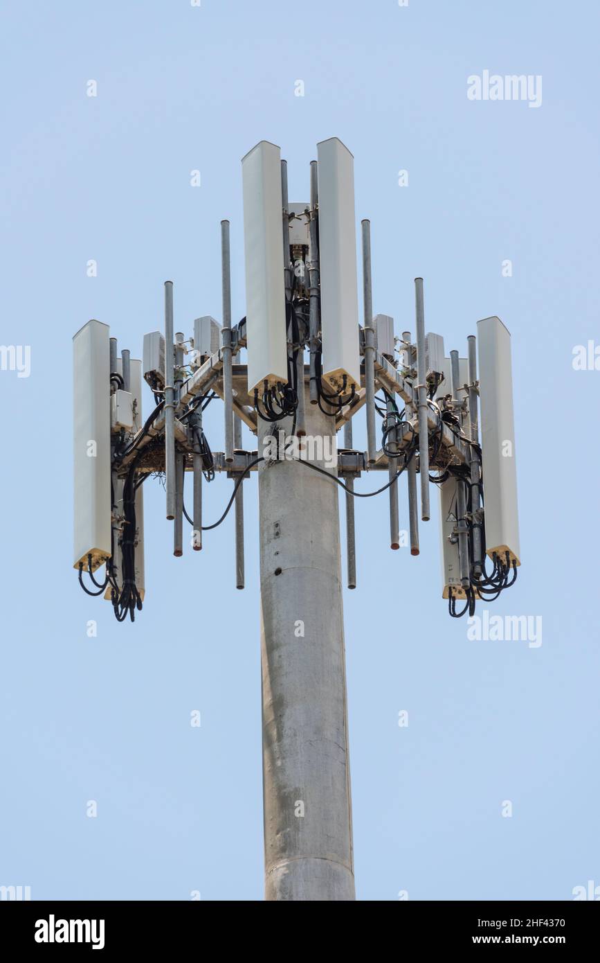 telecoms tower at port of hay point, north queensland, australia Stock ...