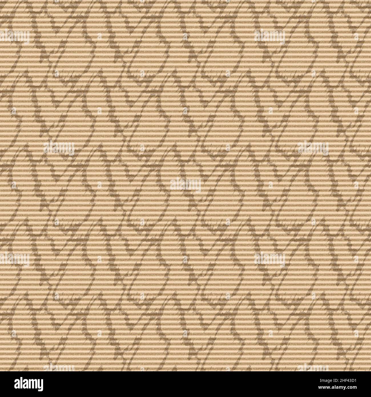 Ecru recycled corrugated pulp card paper texture. Ribbed plain neutral ...