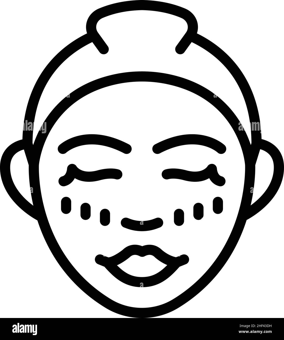 Serum facial massage icon outline vector. Skin beauty. Care spa Stock ...