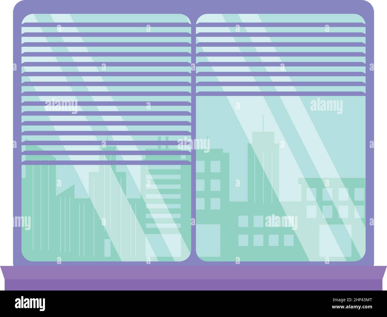 window with city view on white background Stock Vector Image & Art - Alamy