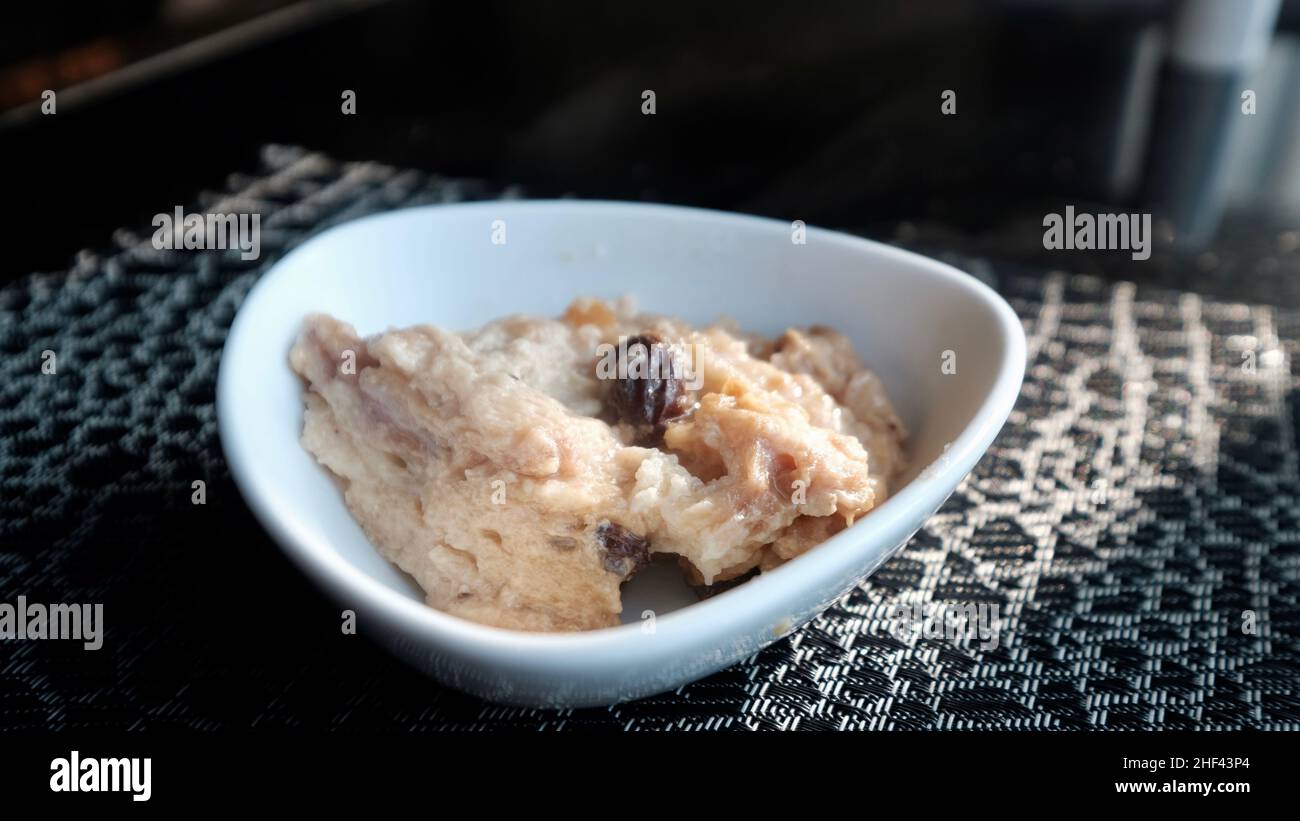 Bread Pudding Continent Hotel Bangkok Medinii Restaurant Stock Photo ...